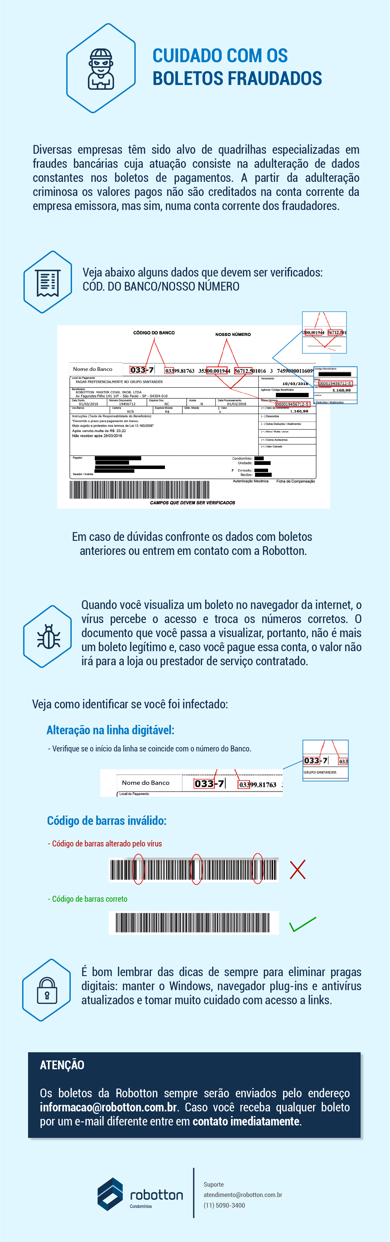Cuidado com os boletos fraudados